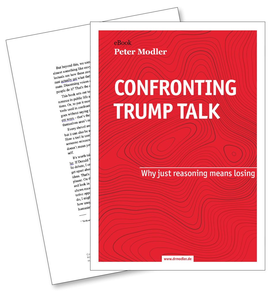 Confronting Trump Talk – eBook | Unternehmensberatung Dr. Peter Modler